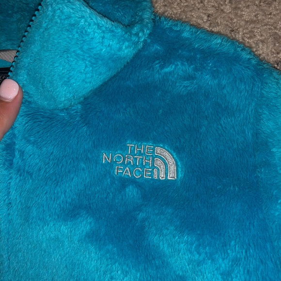 The North Face | Jackets & Coats | Fuzzy Blue The North Face Zip Up ...